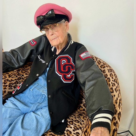 Opening Ceremony | Jackets & Coats | Opening Ceremony Black Letterman ...